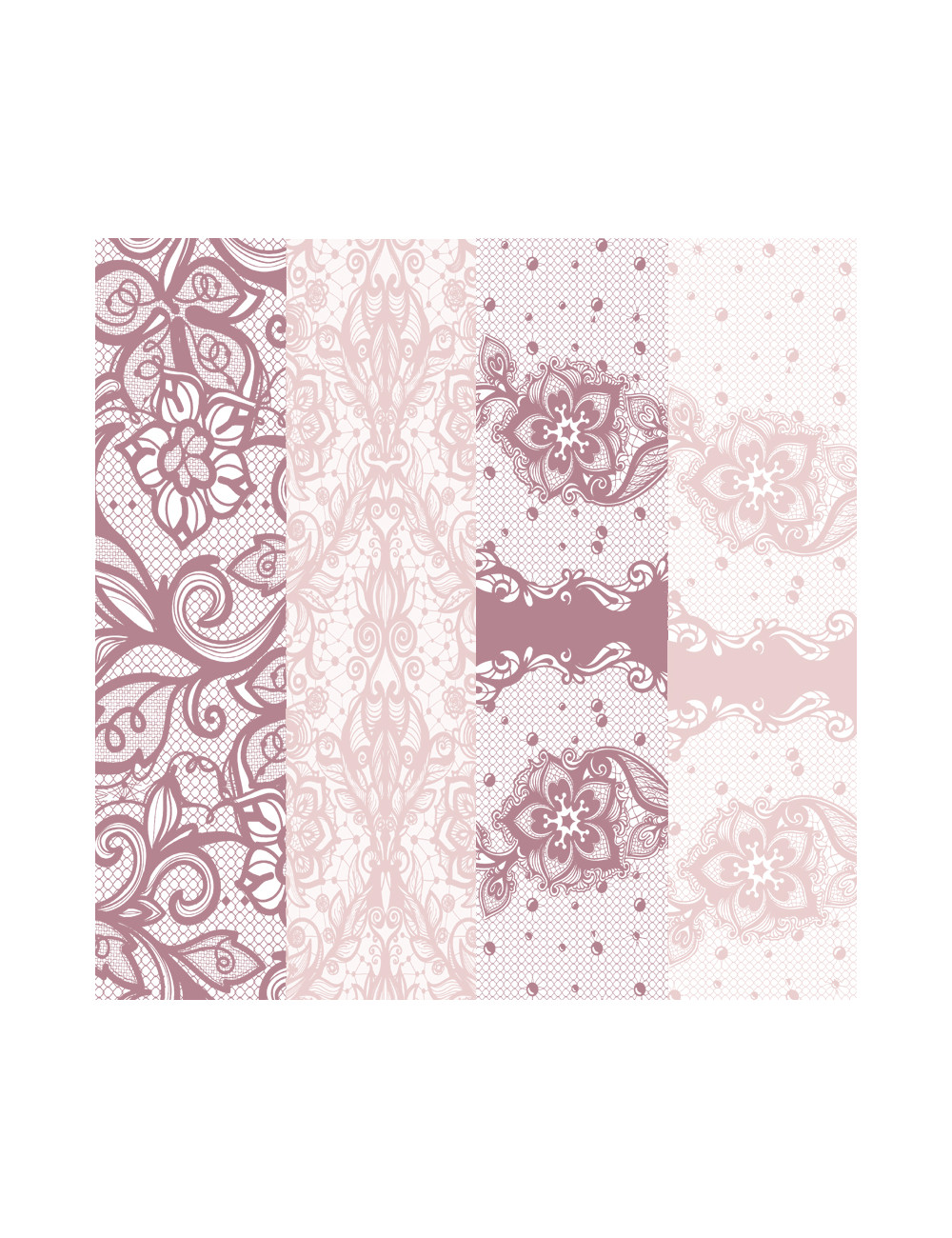 Fondos "Encaje Rosa empolvado y Rosa Claro"